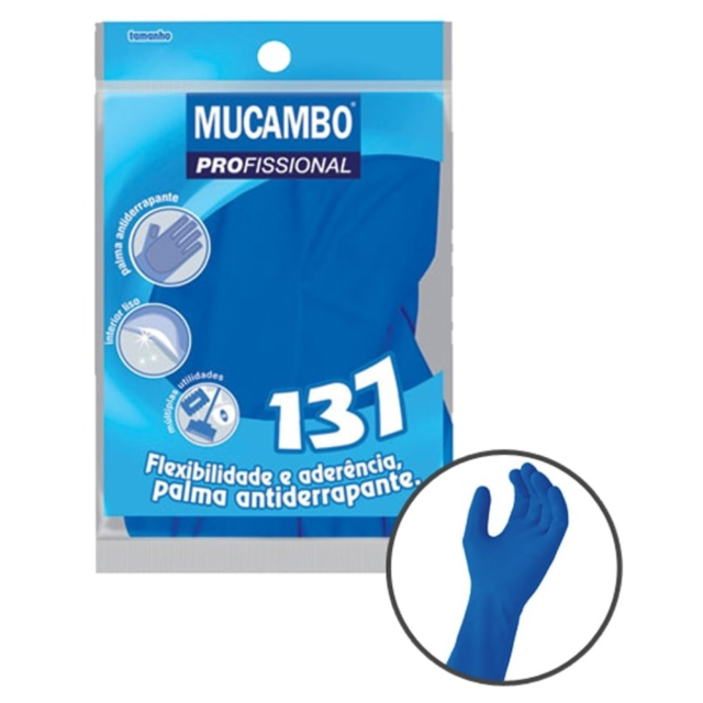 LUVA LÁTEX AZUL MUCAMBO 137 - XG - Rede Limpeza