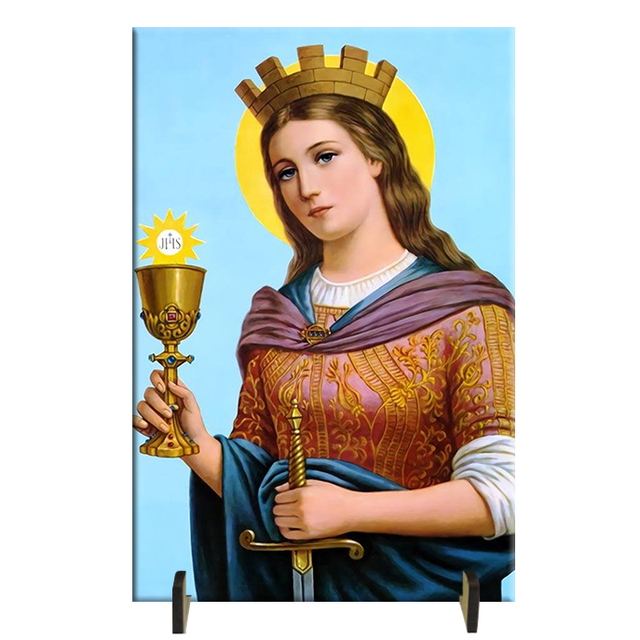 010B Porta Retrato Santas - Santa Bárbara