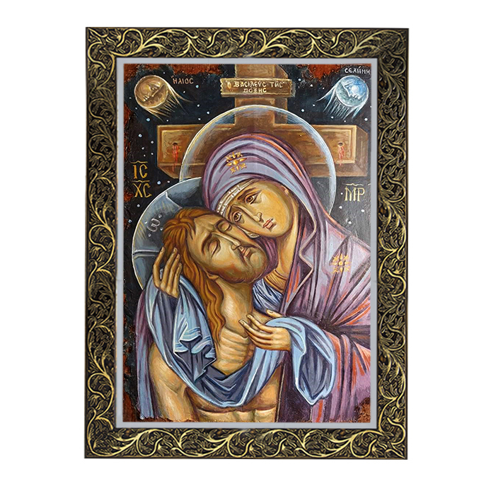 037B Quadro Ícones - A Virgem Maria - Point Católico