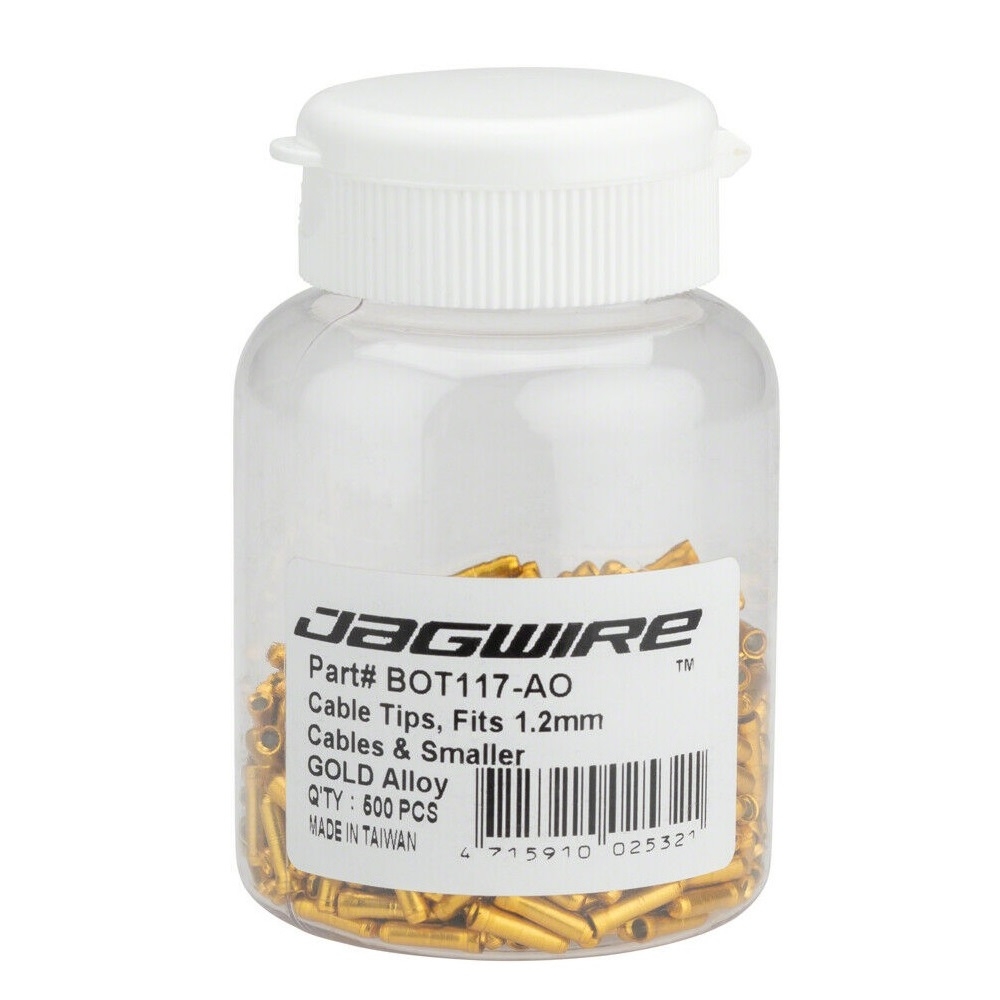 Terminal Ponteira Para Cabo Aço Aluminio 1.2mm Jagwire 500un