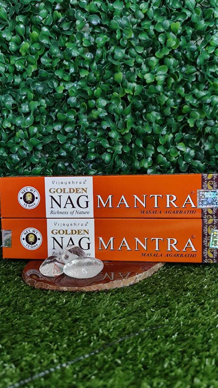 INCENSO GOLDEN NAG MANTRA - ENERGIA DO SOM AR