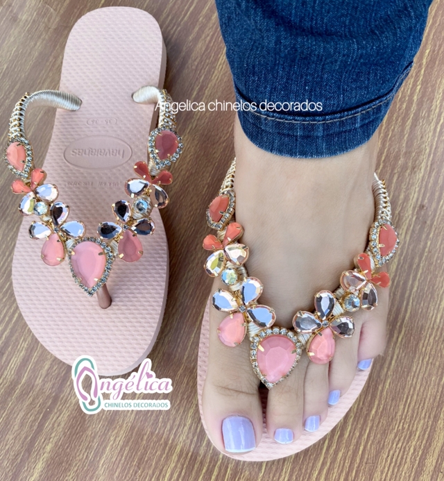 Slim Pedraria luxo - Angelica Chinelos Decorados