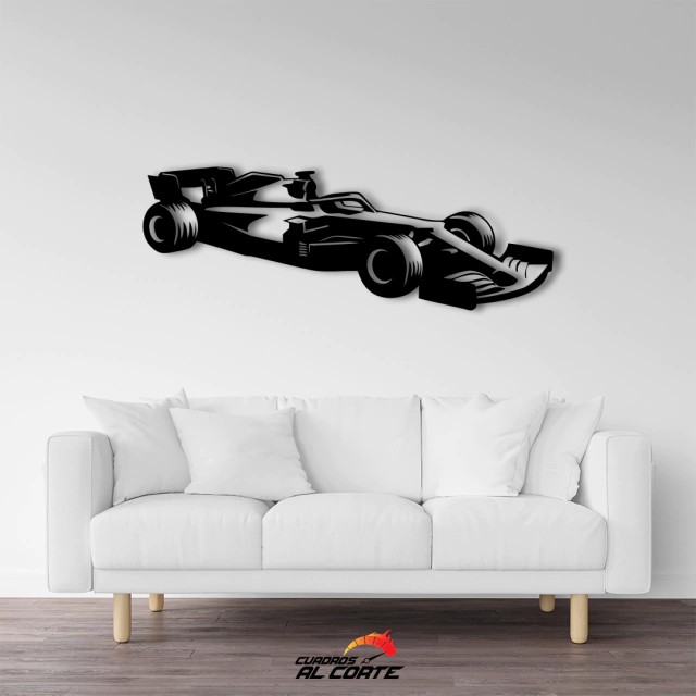 Auto de Formula 1 - Diseño 1 - Cuadros al corte