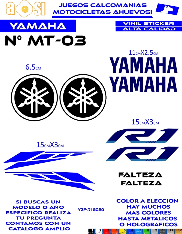 Calcomanias para motocicletas Kits de calcomanias orignales Kits de ...
