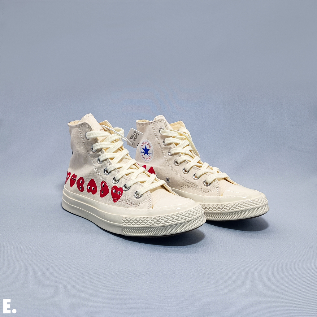 CONVERSE CHUCK TAYLOR MULTI-CORAZONES BLANCA - EMBLEM