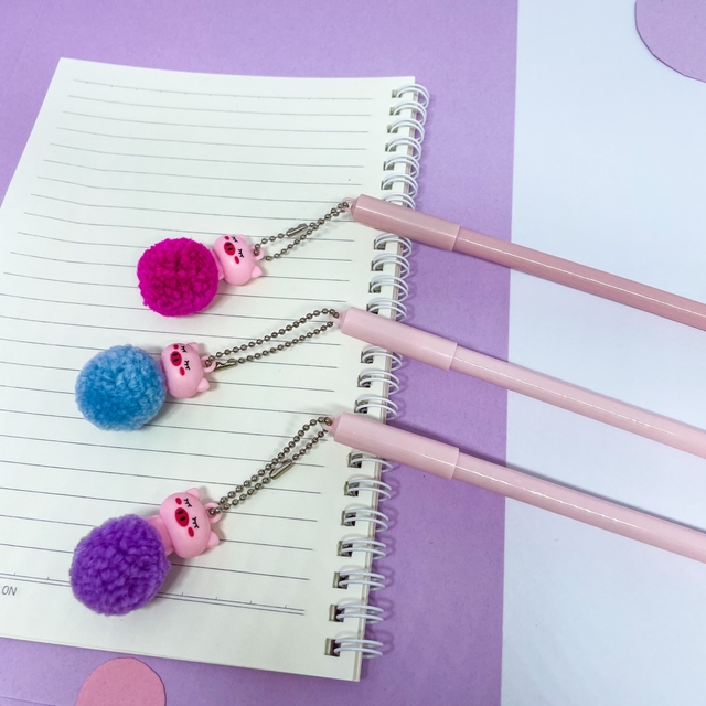 Caneta Porquinho Pompom - Comprar em Lali Leite Store Caneta Porquinho Pompom - Comprar em Lali Leite Store