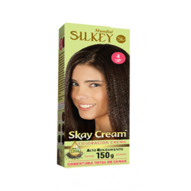 SIL SKAY CREAM A.R. 4 CASTAÑO TINTURA - Difarma