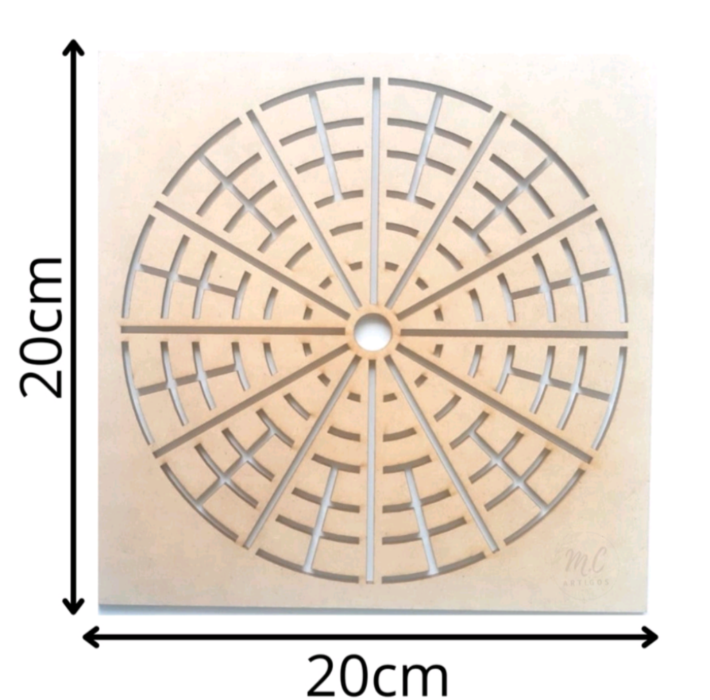 Gabarito para Mandala nº1 - 20/35cm Diâmetro