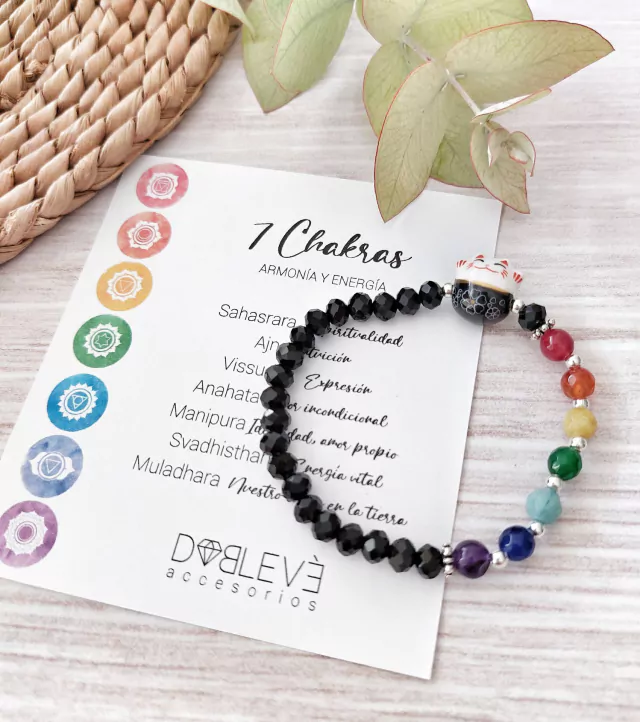 Pulsera 7 chakras 0009 - Comprar en Doblevé Accesorios