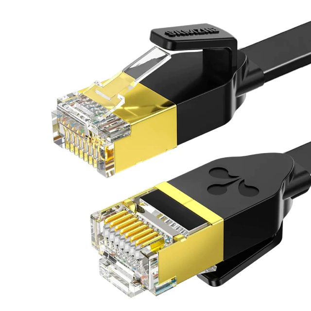 Cable De Red CAT 7 STP Flat 10 Gbps 600 Mhz Samzhe 1 Metro