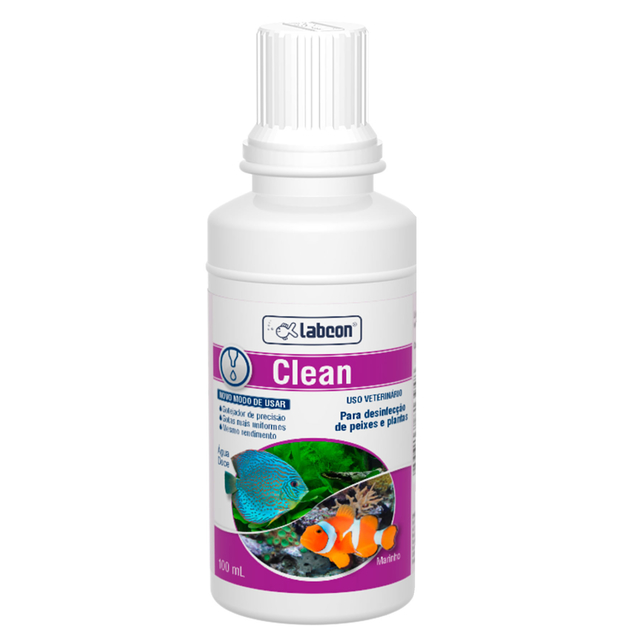 ALCON LABCON CLEAN 100ML P/ DESINFECÇÃO DE PEIXES E PLANTAS