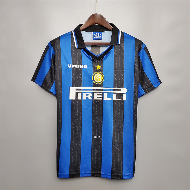 Camisa Retrô Inter de Milão 1997/1998 Craque Ronaldo Fenômeno - Umb