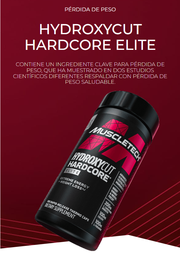 MUSCLETECH HYDROXYCUT HARDCORE ELITE 100 CAPS