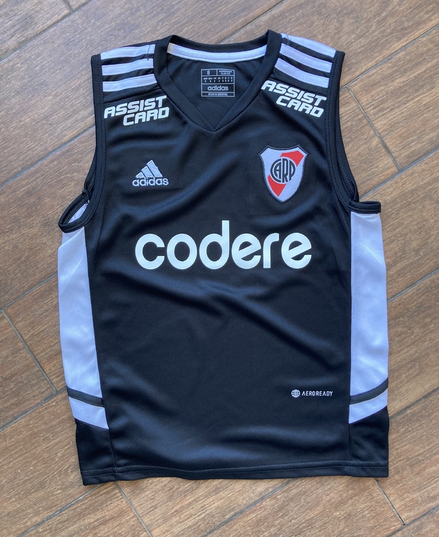 Musculosa River Negra Niño - Comprar en pampa sports