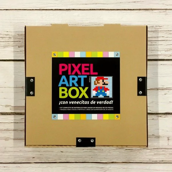 PIXEL ART BOX Mario Bros - Kit de Mosaico para niños
