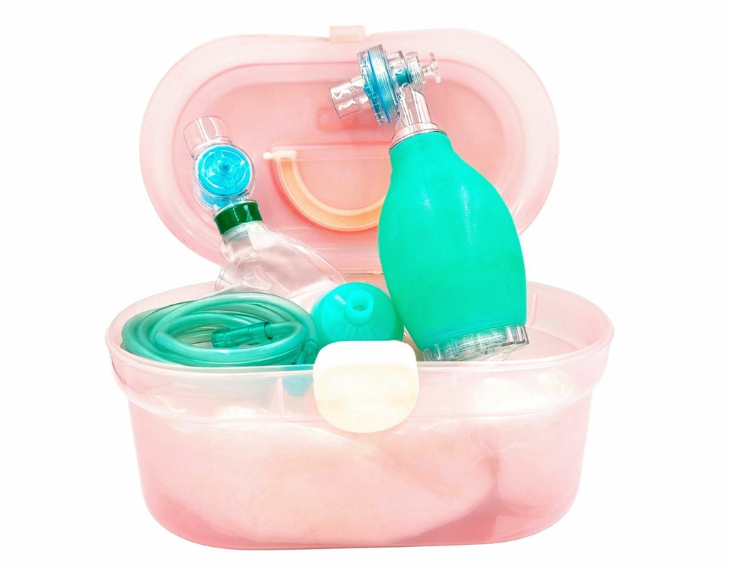 Resucitador tipo Ambu de Silicon Reusable con Mascarilla Neonatal con ...
