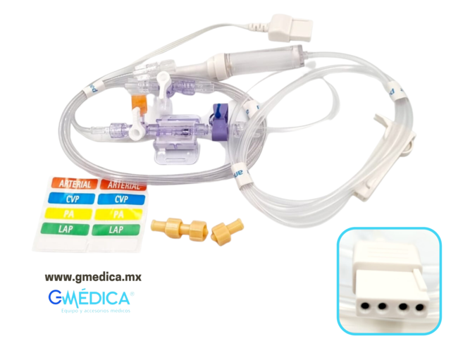 Transductor De Presión Arterial Invasivo 1 Via Conector Utah