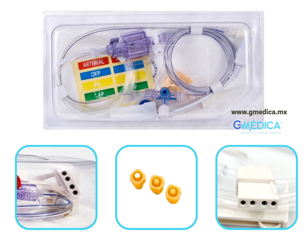 Transductor De Presión Arterial Invasivo 1 Via Conector Utah