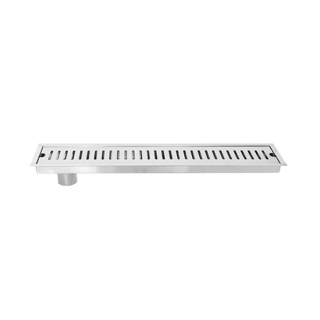 Rejilla Lineal De Acero Inoxidable 304 Con Tapa Desmontable Y Salida D