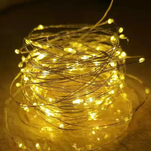Luces Guirnalda Tira Alambre Micro 50 Leds 5 Metros A Usb