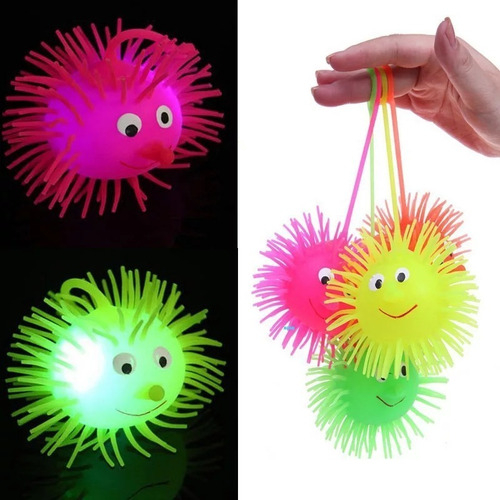 Squishy Ojos Saltarin Luminoso Puffer Ball Kawaii Colores