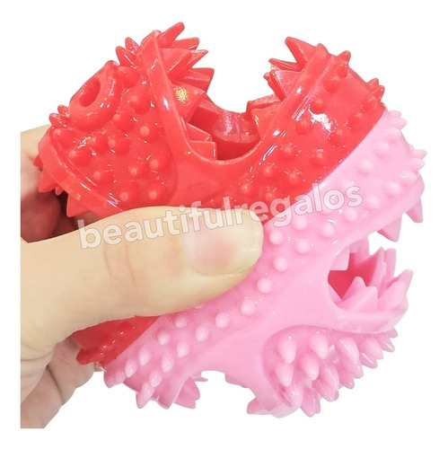 Pelota De Goma Exprimir Alimento Masticar Limpia Dientes