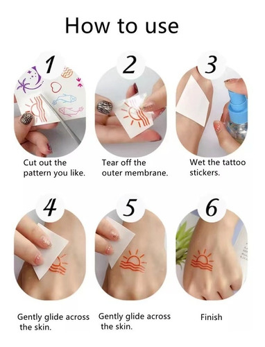 X12 Tatuajes Temporales Tattoos Autoadhesivos Varios Diseños