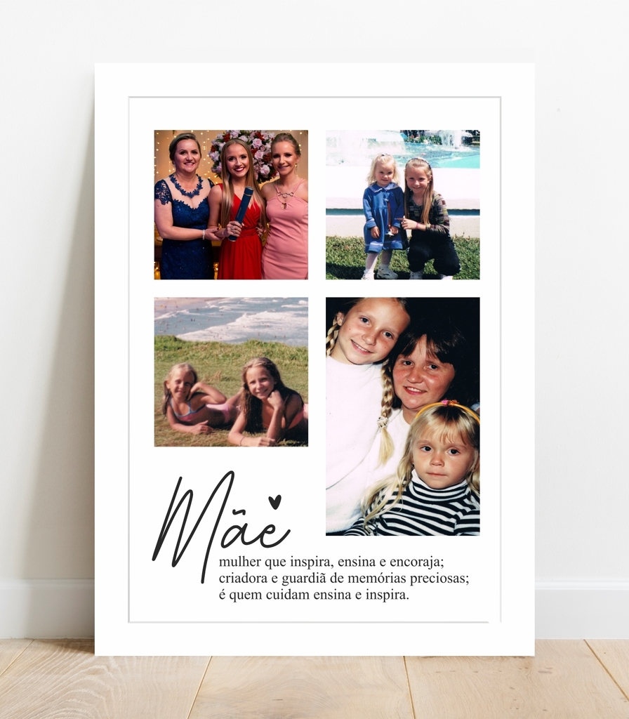 Quadro personalizado MÃE significado - Gitt Decor