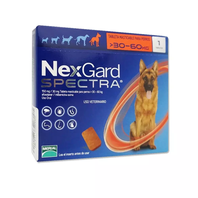 NEXGARD SPECTRA XL 30.1- 60 KG - URBAN VET MEX