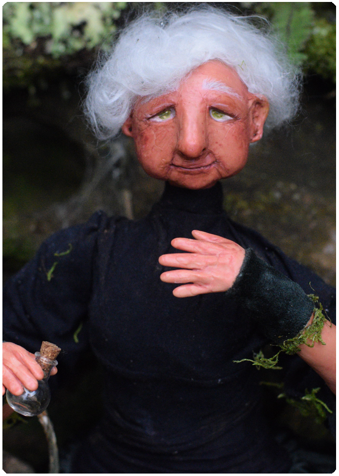 Art Doll Bruxa Da Floresta I Escultura Articulada