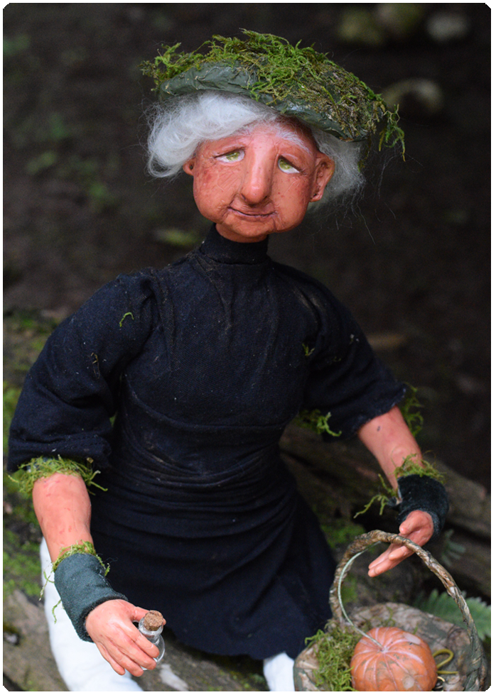 Art Doll Bruxa Da Floresta I Escultura Articulada