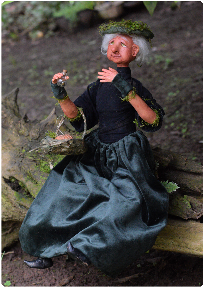 Art Doll Bruxa Da Floresta I Escultura Articulada