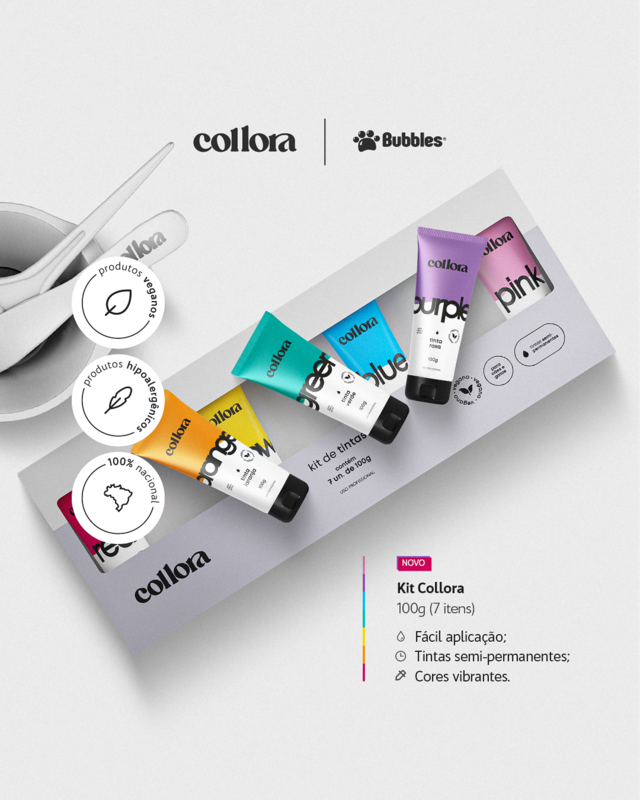 COLLORA CREME BISNAGA PET AMARELO [100G] - HM Groom