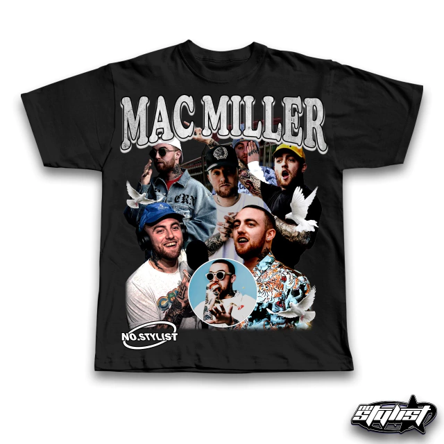 Mac Miller design / Oversize Tee (Black) - No.stylist