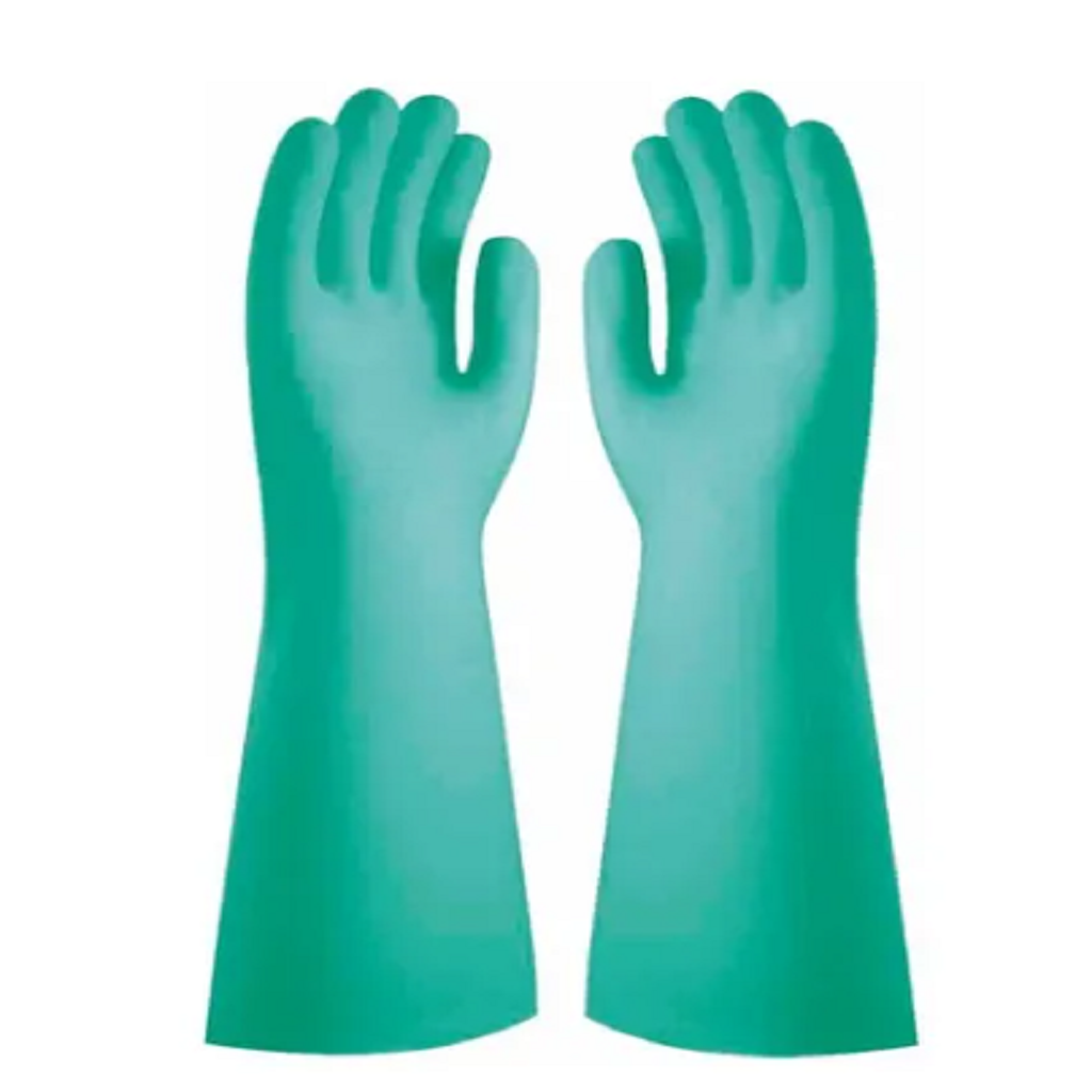 Luva NItrilica Cano Longo 46cm T-G Super Safety CA40506 Nitrile-long-t9
