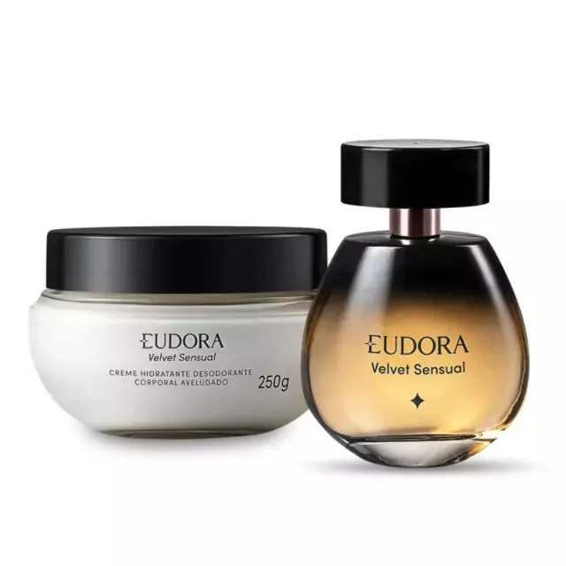Kit Velvet Sensual Eudora hidratante + colonia