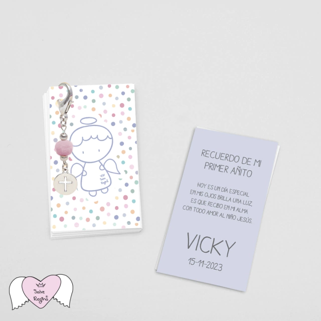 Pack Pompón Personalizado Rosa x20 unidades