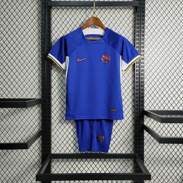 Kit Infantil Chelsea Home 23/24 Nike - Azul