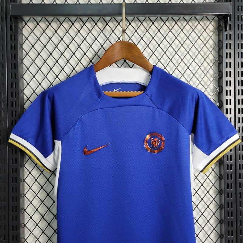 Kit Infantil Chelsea Home 23/24 Nike - Azul