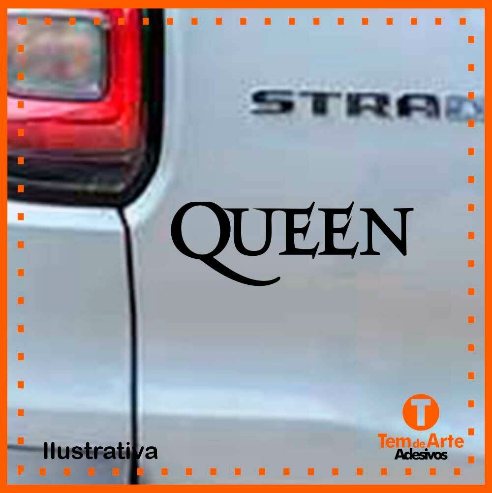 Adesivo Queen Nome Logo Bandas de Rock