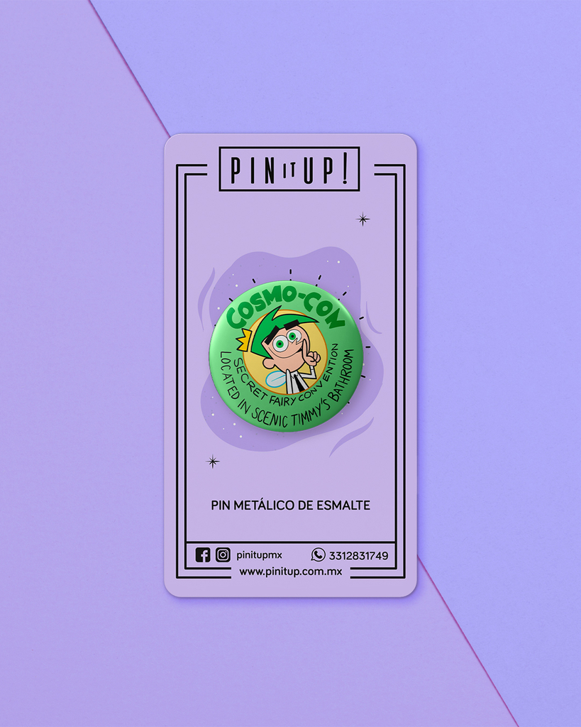 Botón Cosmo-Con - Comprar en Pin it up!