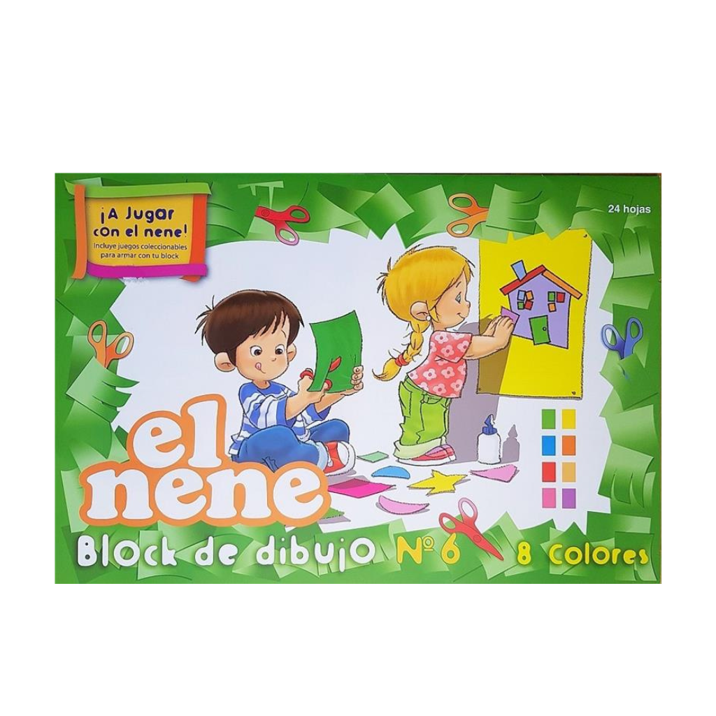 BLOCK DE DIBUJO EL NENE N°6 x 24 HOJAS - CASAMAYO