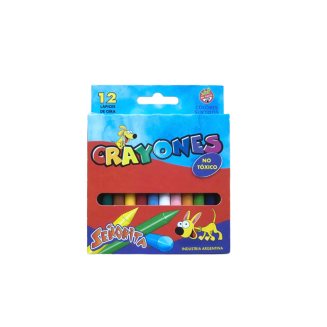 CRAYONES STA ESTUCHE 12 CRAYONES CORTOS - CASAMAYO
