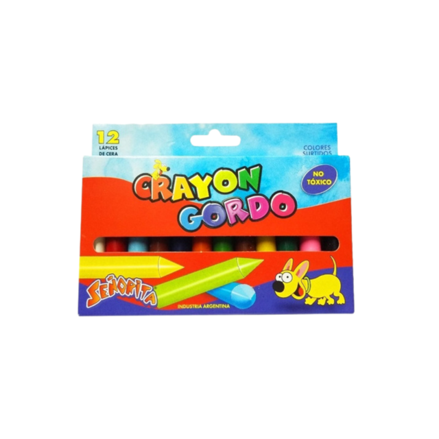CRAYONES STA ESTUCHE 12 CRAYONES GORDOS - CASAMAYO