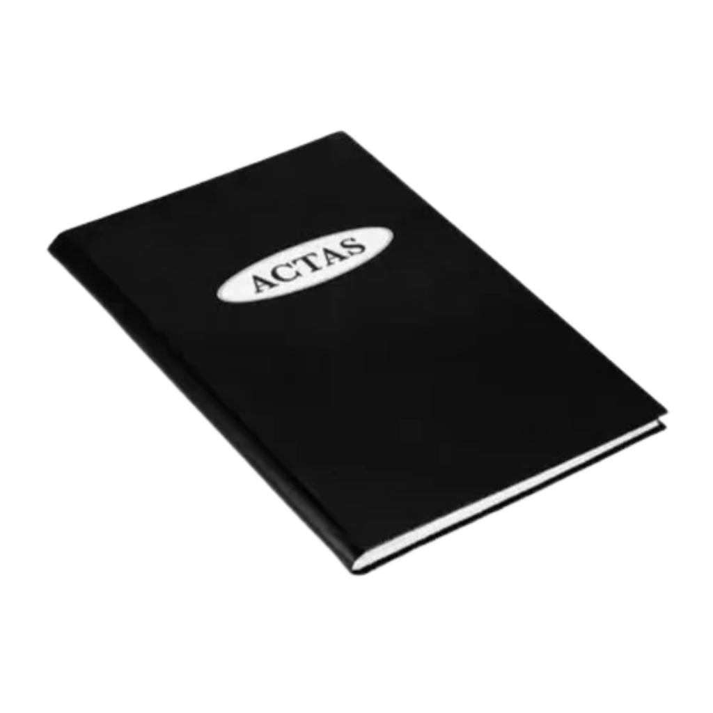 LIBRO RAB DE ACTA OFICIO CORONA 2 MANOS 200 HOJAS (400 CARILLAS)