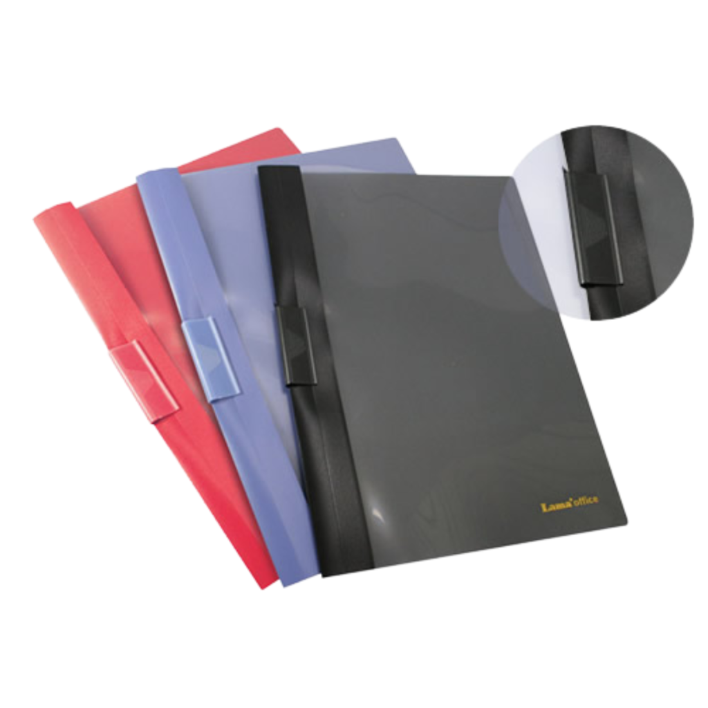 CARPETA CLIP LATERAL OFICIO LAMA VARIOS COLORES