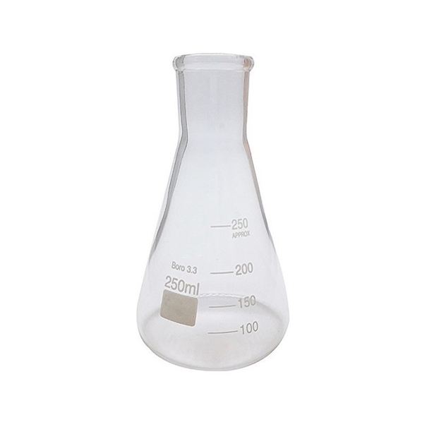 Erlenmeyer 250 mL, vidrio borosilicato 3.3 - Inmuovi