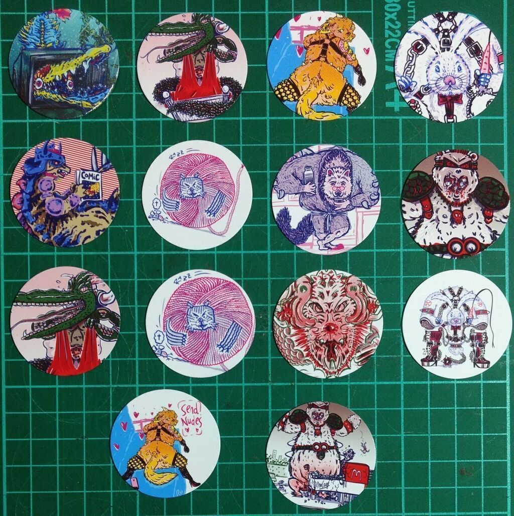 Pack de stickers KAIJUS Razz - Estudio Matraca