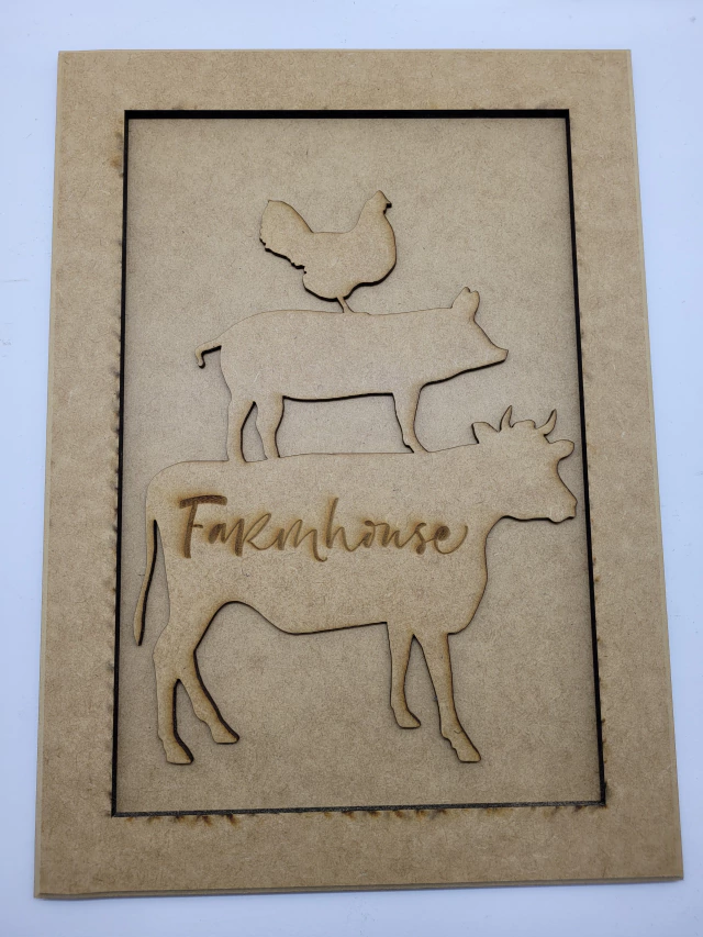 Quadro Farm house MDF - Comprar em Casa do Artesanato