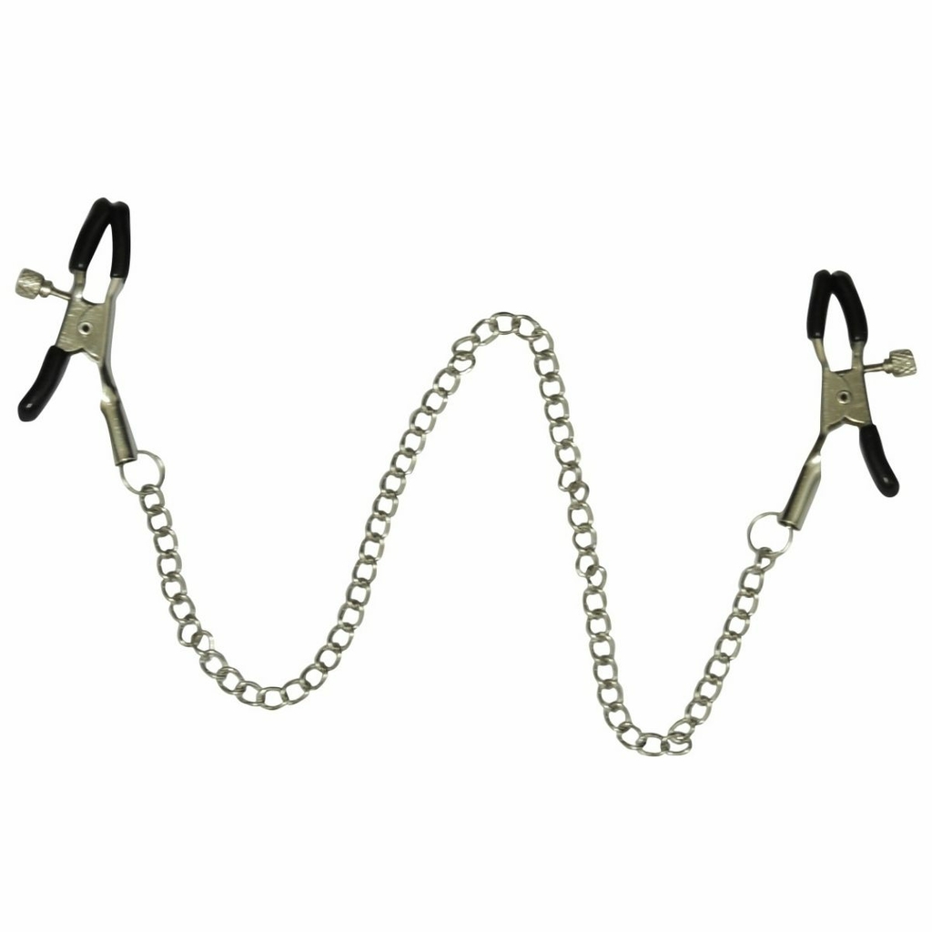 Grampo de Seios com Corrente Para Prender Mamilos Sensual BDSM